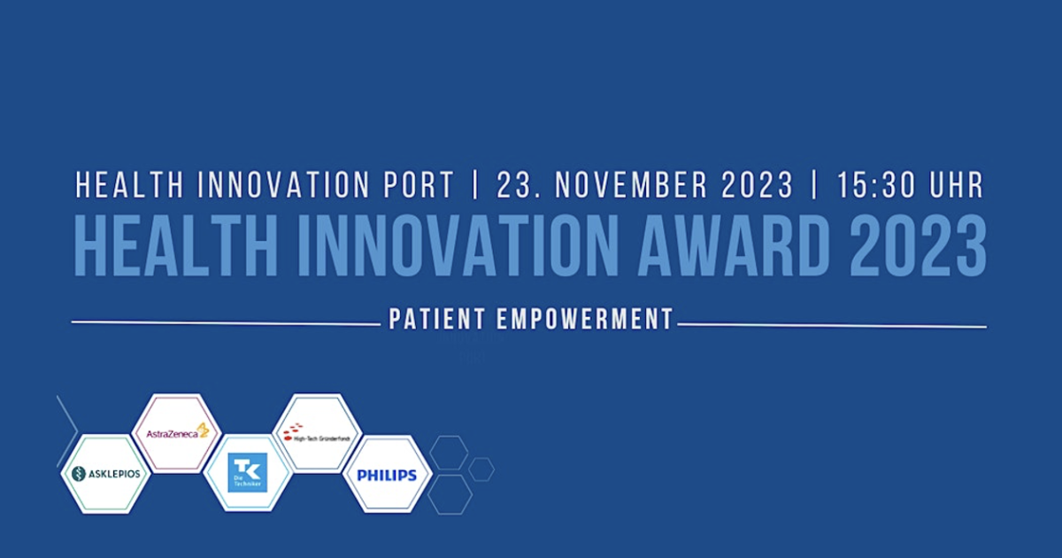 Event Health Innovation Award 2023 | Startup City Hamburg