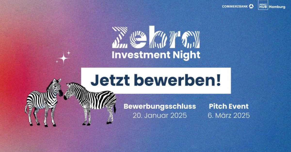 Startups wanted for Zebra Investment Night | Startup City Hamburg