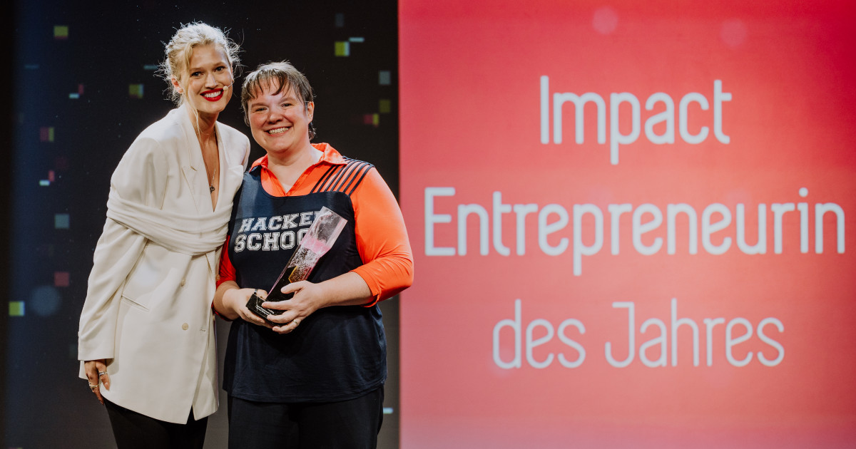 Dr Julia Freudenberg wins at the German Startup Awards | Startup City Hamburg